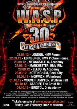 W.A.S.P.'s Concert History | Concert Archives